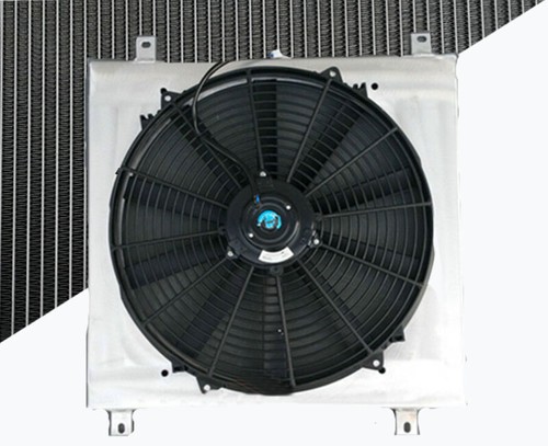 Aluminum Radiator Shroud + Fan FOR Holden Commodore VG VL VN VP VR VS ...