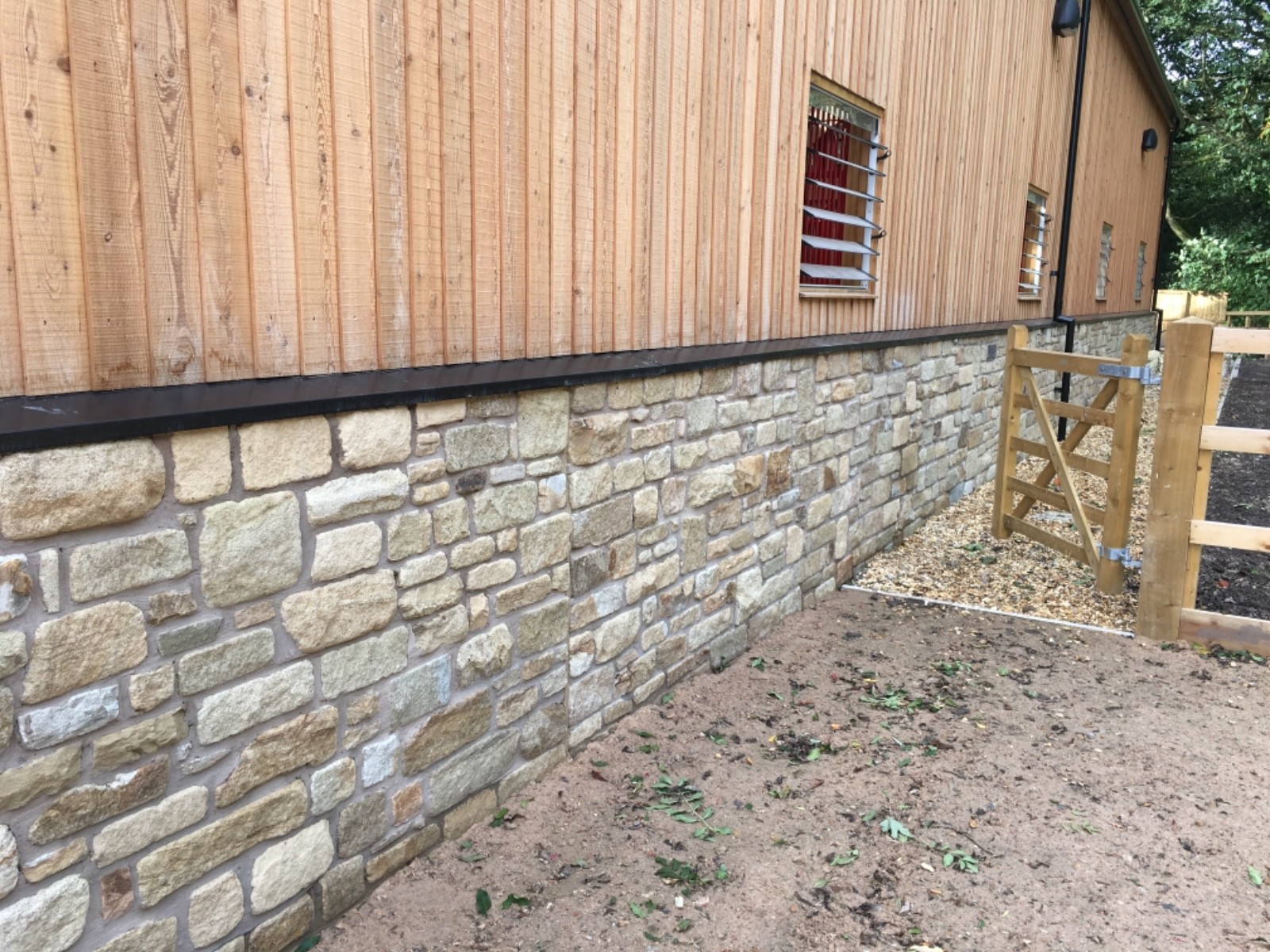 Natural Stone Walling, Tumbled Finish, Random coursed, York stone. OVER ...