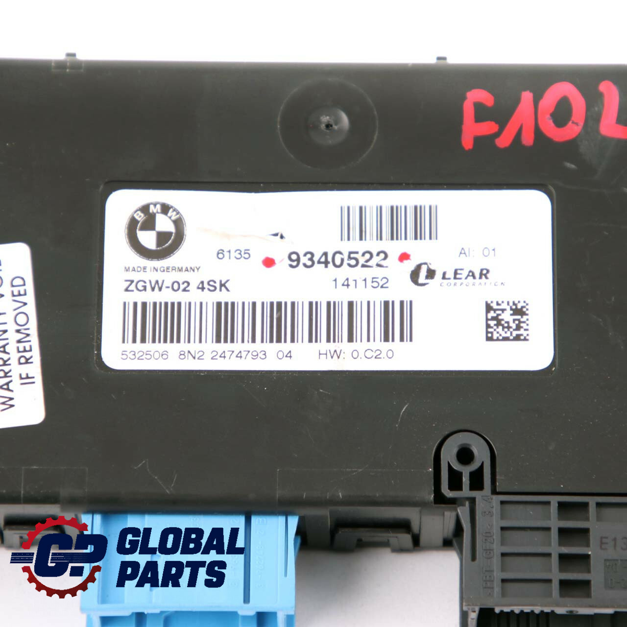 BMW 5 F10 LCI Central Gateway Module ECU Control Unit LEAR ZGW-02 4SK ...