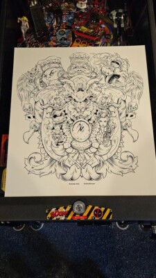 Alice and wonderland art Zombie Yeti Jeremy Parker pinball artist | eBay