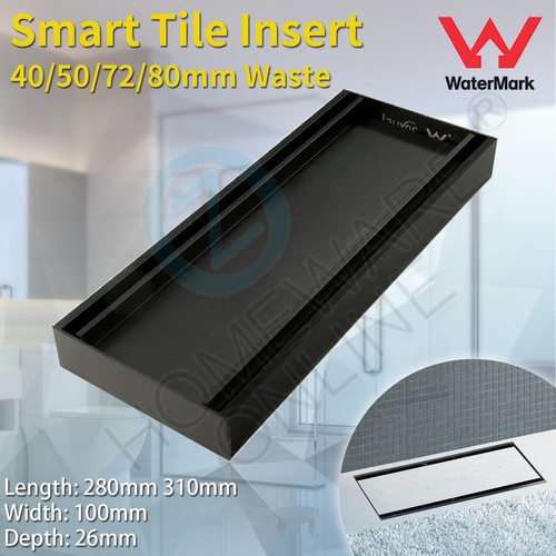 Smart Tile Insert Matt Black Aluminum Floor Waste Shower Grate Drain ...