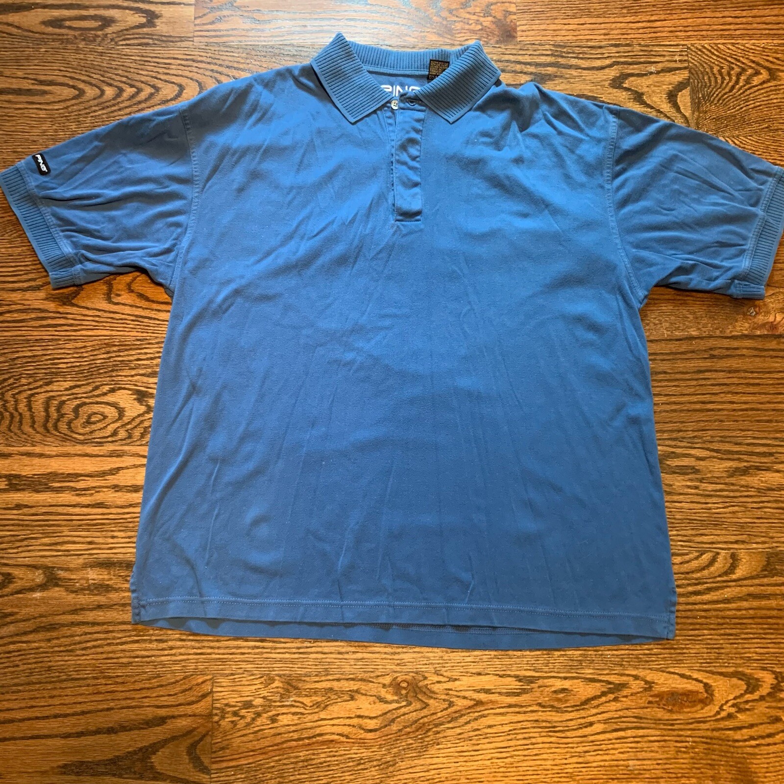 PING Mens Blue Golf Apparel Polo T-Shirt, Size Medium, 100% Cotton | eBay