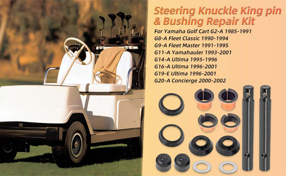 King pin & Bushing Kit for Yamaha 85-01 G2/G8/G9/G11/G14/G16/G19/G20 ...