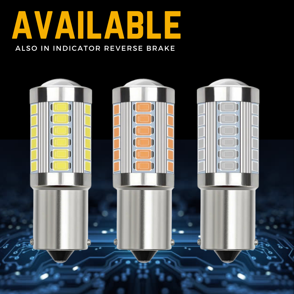 581 Bau15s Py21w Led Indicator Amber Xenon Light Bulbs Signal 1156 Car ...