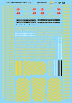 Microscale HO Scale Decals: Spokane Portland & Seattle (SP&S) Switchers ...