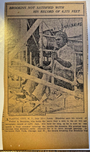 1910 Vintage Magazine Illustration Aviator Walter Brookins | eBay