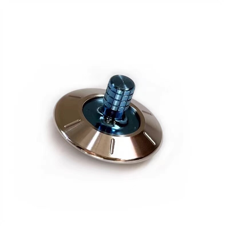 Titanium Stainless Steel Spinning Top Gyroscope Gyro Desktop Fidget Toy ...