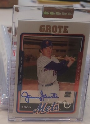 JERRY GROTE 2005 TOPPS RETIRED SIGNATURES CERTIFIED AUTOGRAPH auto card ...