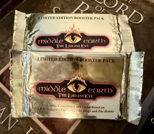 Middle Earth CCG Factory Sealed LIDLESS EYE Booster Packs x 5 | MECCG ...