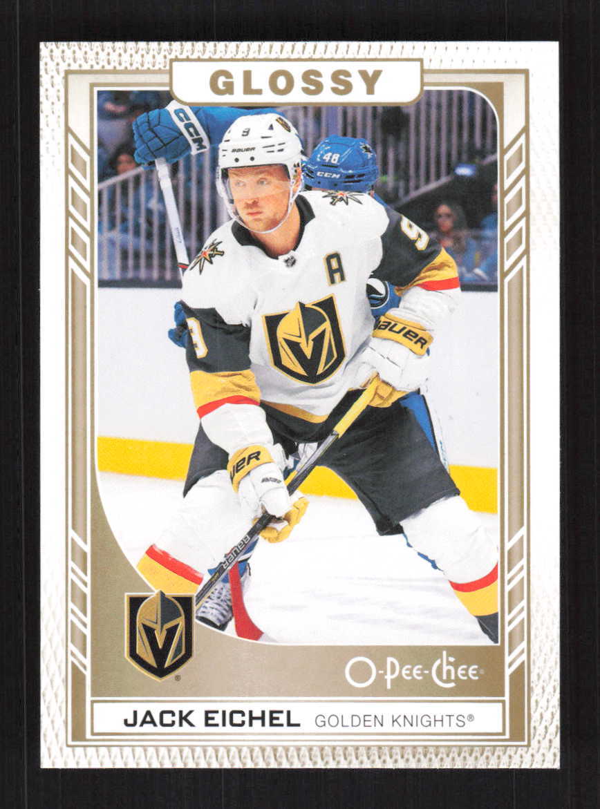 Jack Eichel 2023-24 Upper Deck O-Pee-Chee Glossy Gold Vegas Golden ...