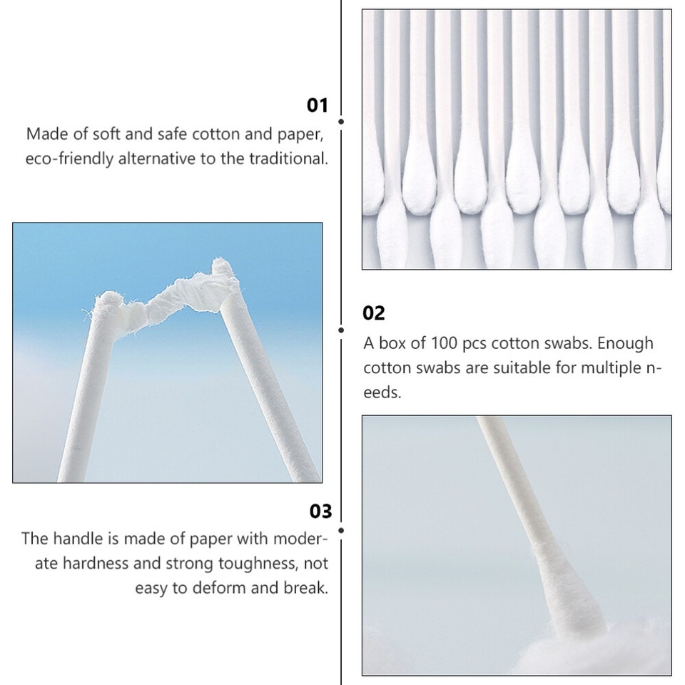 2 Boxes Make Up Swabs Safety Cotton Buds Makeup Removal Swabs | eBay UK