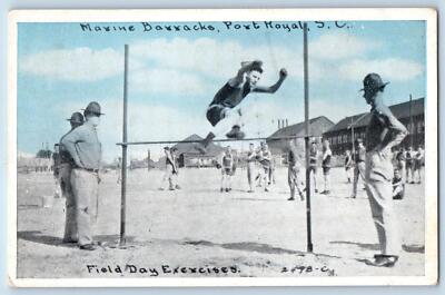 Port Royal South Carolina SC Postcard Marine Barracks Field Day ...