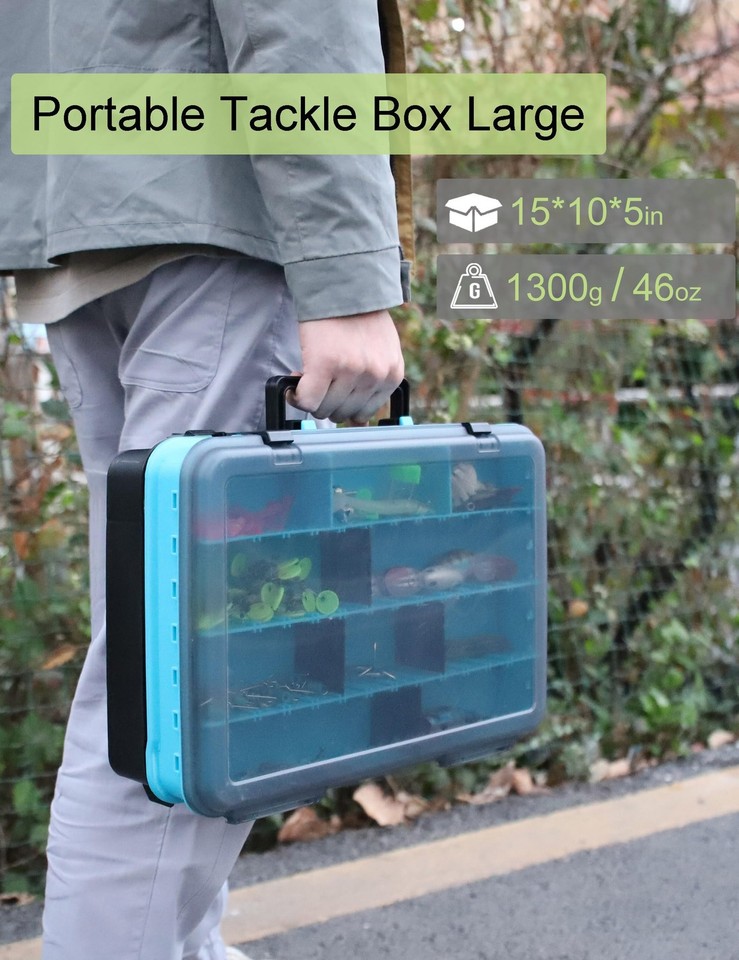 Tackle Box Fishing Tackle Box Large Tackle Storage Box for Fishing ...