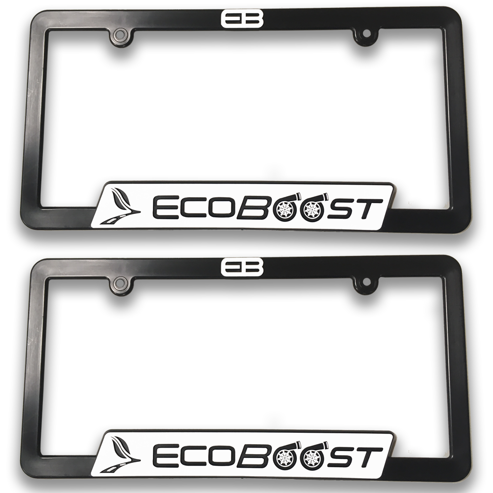 (2) EcoBoost 3D License Plate Frame, Ford Mustang F150 Flex Turbo ...