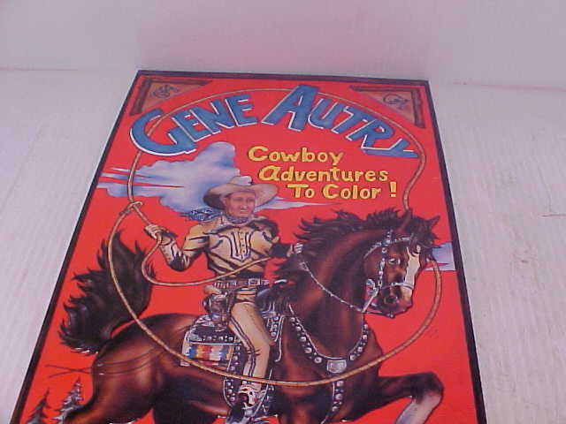 Gene Autry Coloring Book sign #27 | eBay
