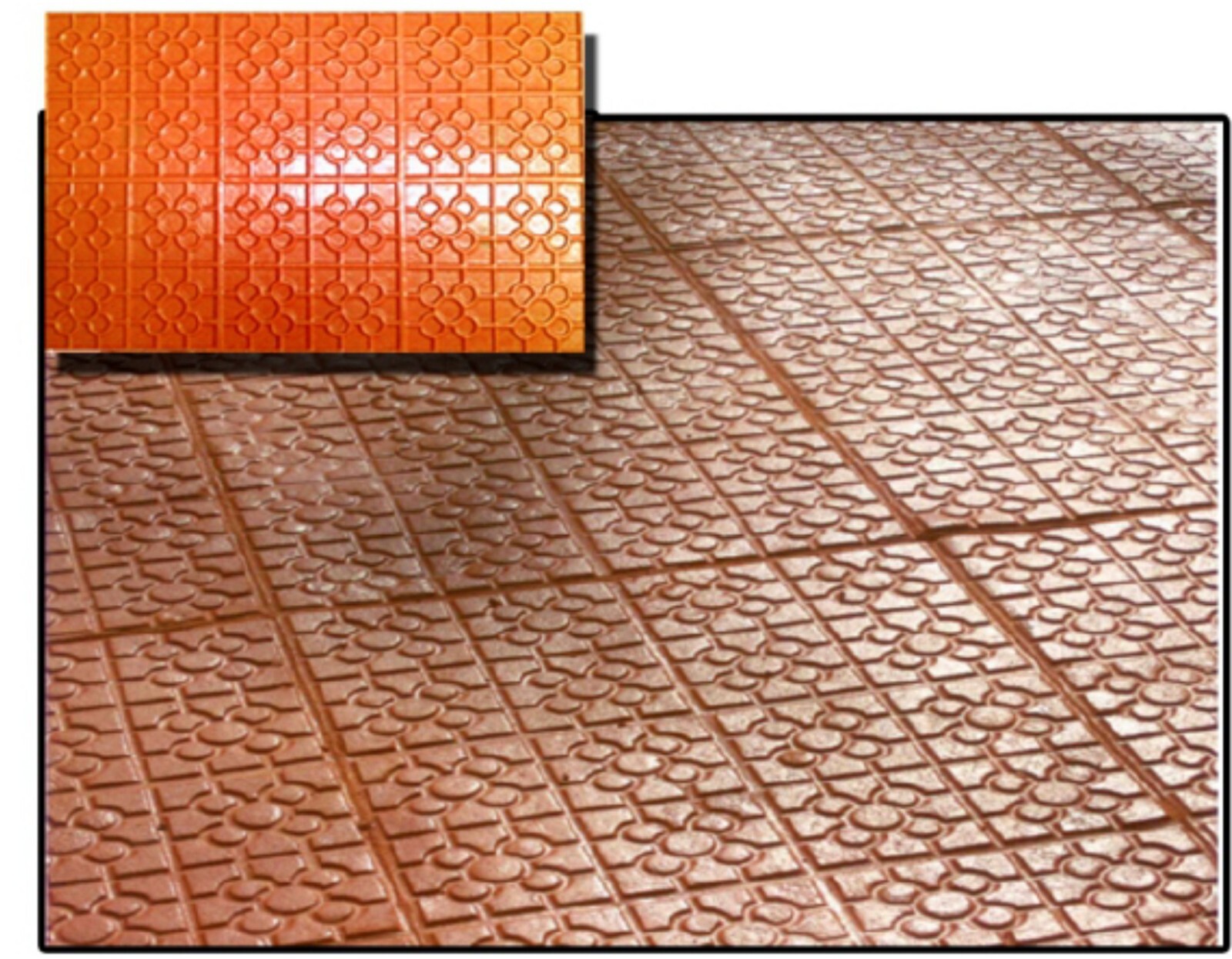 Decorative Concrete Cement Plaster Imprint texture Stamp Mat | eBay