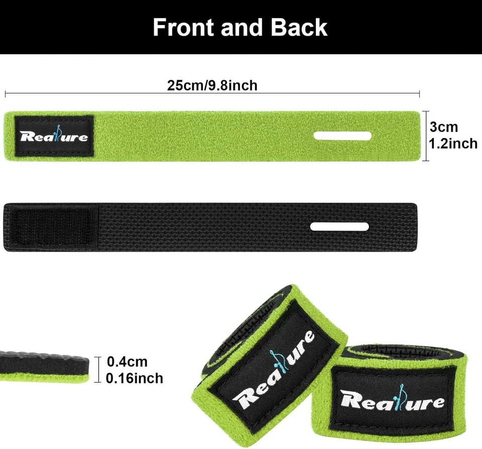 12 Pcs Fishing Rod Straps, Adjustable Fishing Rod Bands Straps Belt ...