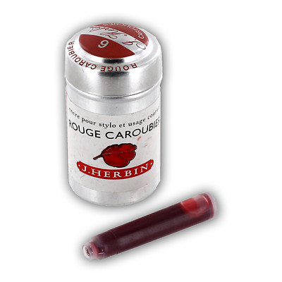 J. Herbin La Perle des Encres Fountain Pen Ink Cartridges - Rouge ...