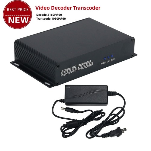 4K Video Decoder H.265 Transcoder Surveillance Camera Live SRT Decoding XDT3798 | eBay