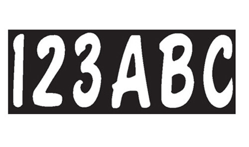 3" LETTER & NUMBER KIT SOLID WHITE | eBay