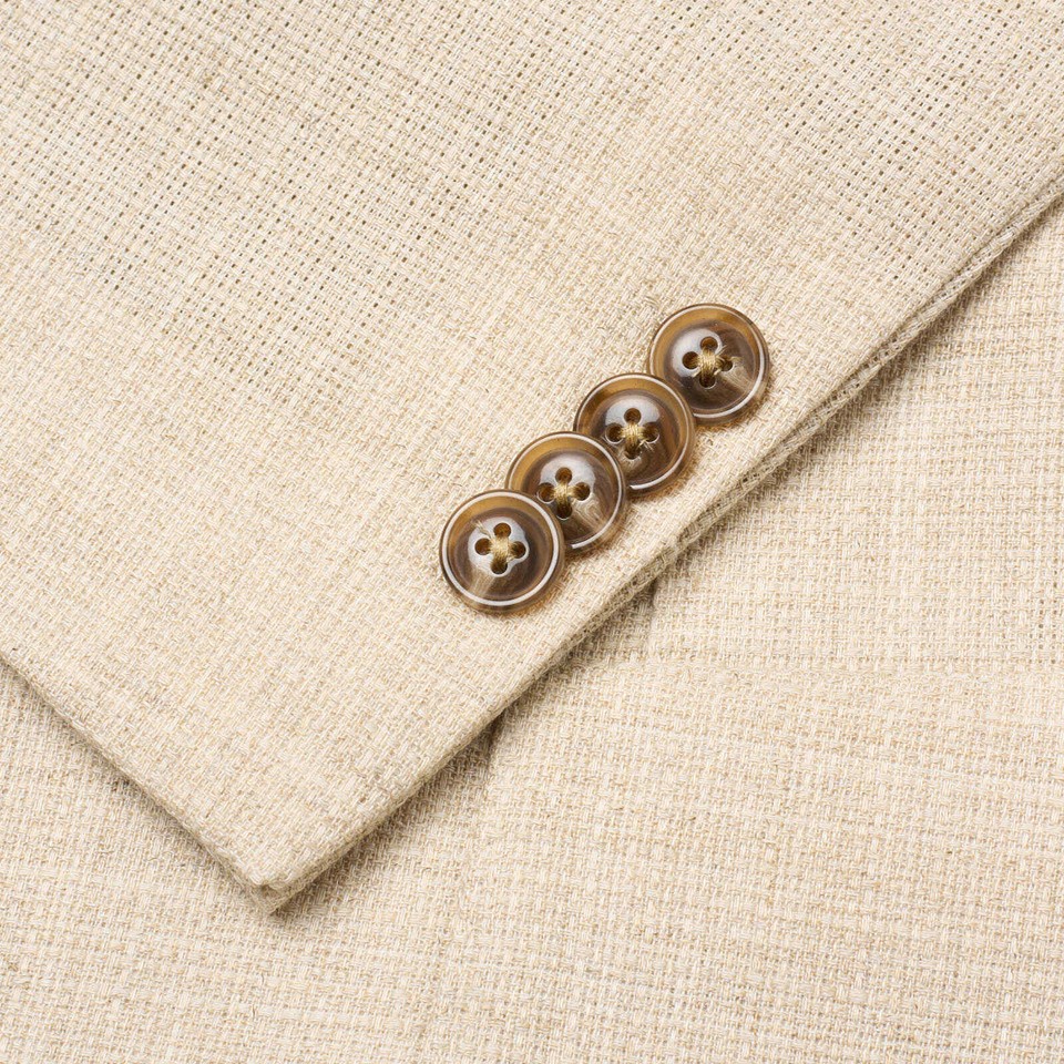 SARTORIA PARTENOPEA Beige Linen Hopsack Jacket NEW Current Model | eBay