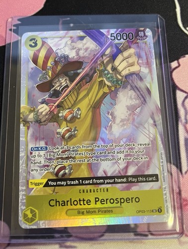 Charlotte Perospero OP03-113 Super Rare Foil PRB-01 The Best One Piece ...