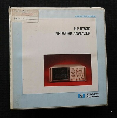 Manuals & Books - Network Analyzer Operating