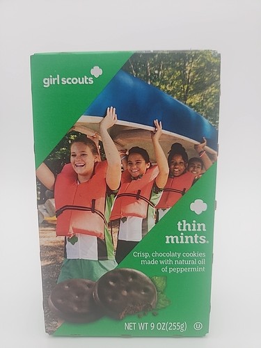 Girl Scout Thin Mints Cookies – 9 oz Box – Fresh, Sealed, Expires Sep 1 ...