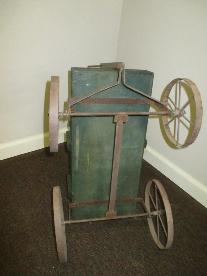 Vintage Child's Folk Art Wooden Wagon Primitive Toy 22"x 16"x 14 ...
