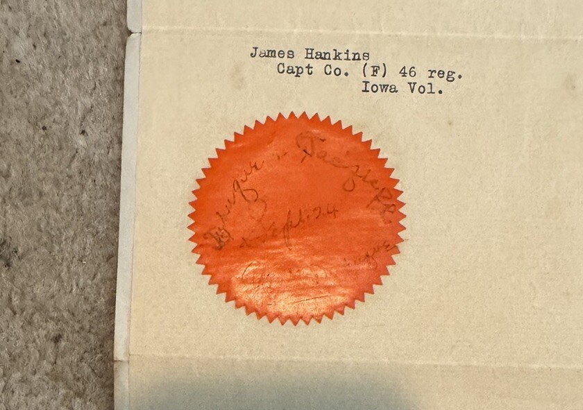 3 Civil War Documents Pertaining John W. Felter 2nd Iowa Cavalry Selma ...