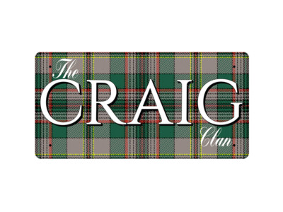 The Craig Clan (Craig Ancient Tartan) - Metal Sign | eBay UK