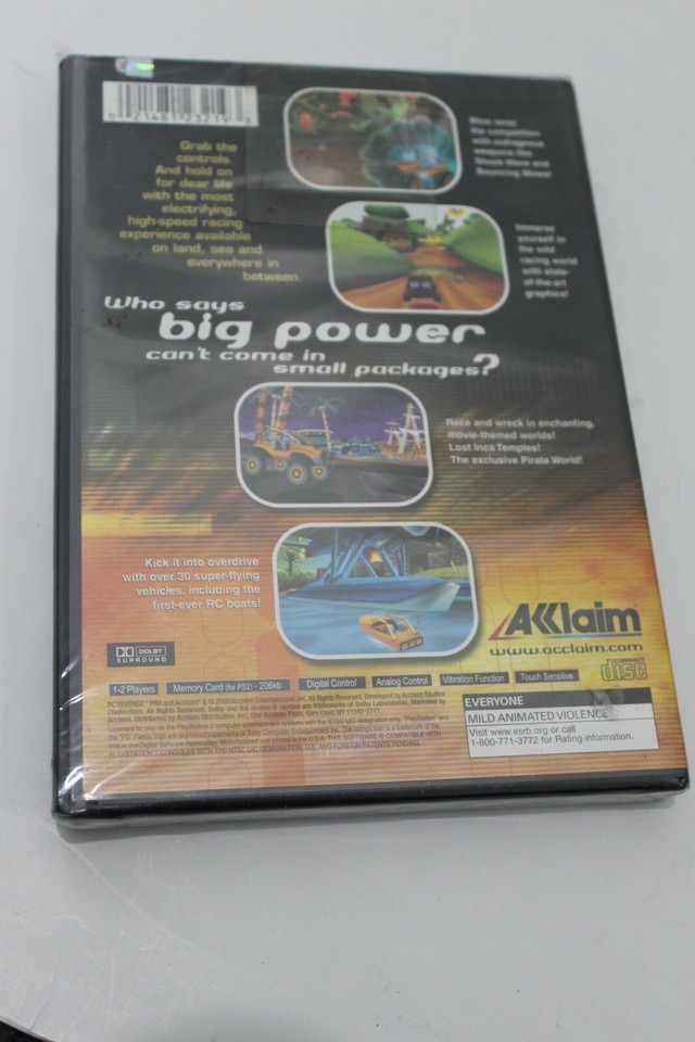 Sony Playstation 2 PS2 RC Revenge Pro Factory Sealed Rare - Small tear ...