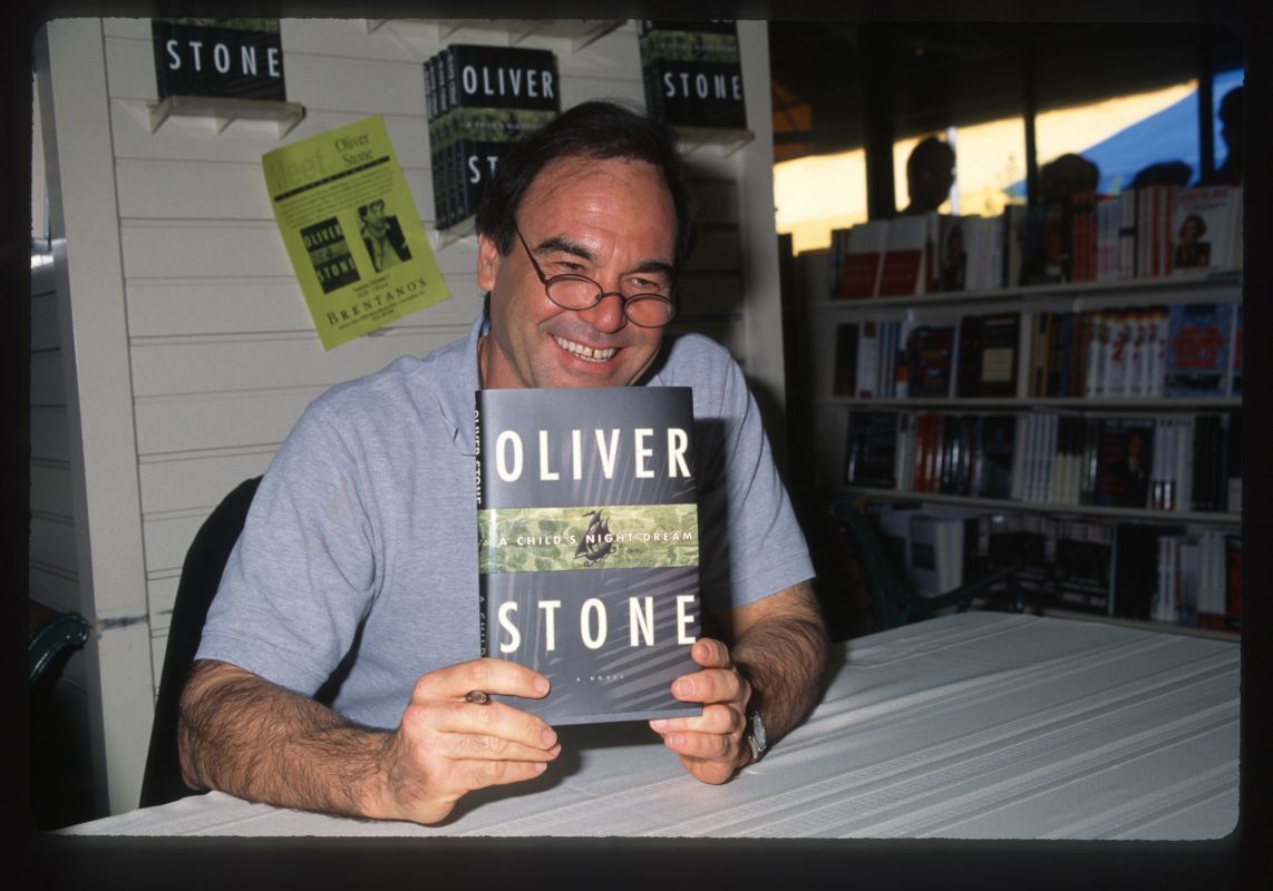 1997 OLIVER STONE Book Signing Original 35mm Slide Transparency JFK ...
