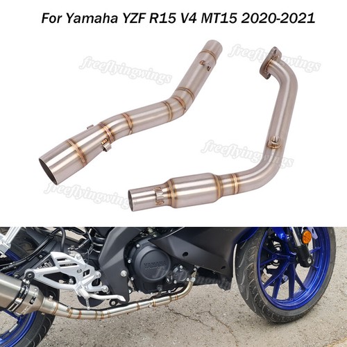 For Yamaha YZF R15 V4 MT15 2020-21 Slip-on 51mm System Exhaust Header ...