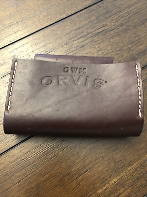 Orvis Leather Gun Caddy Shotgun Rifle Holder Belt Pouch Rest Coyote ...