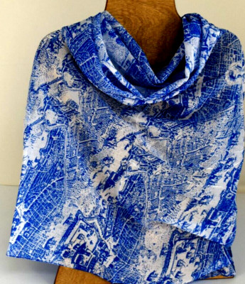 ANTICA SARTORIA 2024 SAILING SHIPS & HOME PORT SCARF CHIFFON 40x70 NWT ...