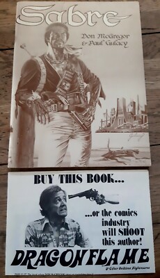 SABRE signed By Don Mcgregor & Paul Gulacy Graphic First Edition Novel ...