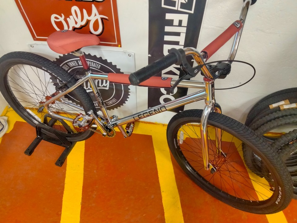Dk Legend 26" Old School Style Bmx Bike New Complete Red Chrome ...