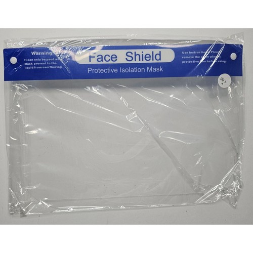 Face Shield Protective Isolation Mask 8.5x13" Clear Cover | eBay
