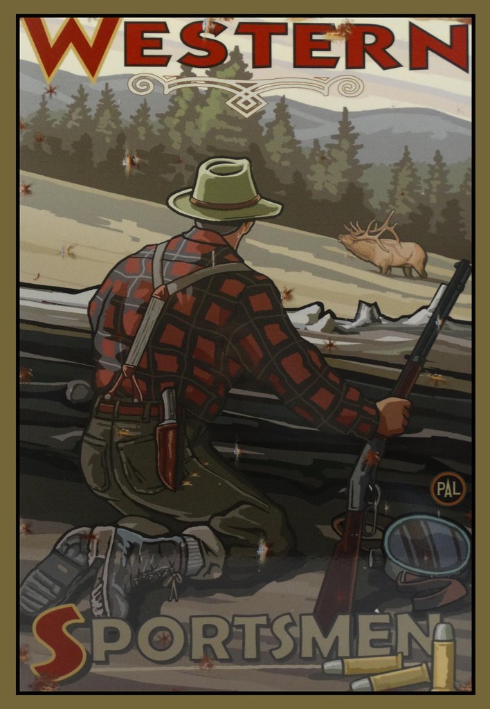 Western Sportsmen Hunter Metal Sign | eBay