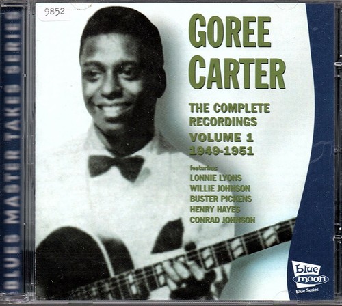 GOREE CARTER CD BLUE MOON ' THE COMPLETE RECORDINGS - VOLUME 1 ' | eBay