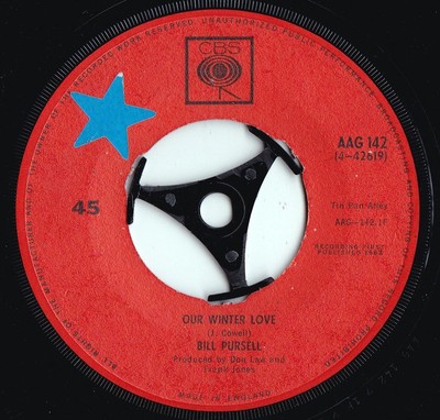 Bill Pursell ORIG UK 45 Our winter love EX ’62 CBS AAG142 Instrumental ...
