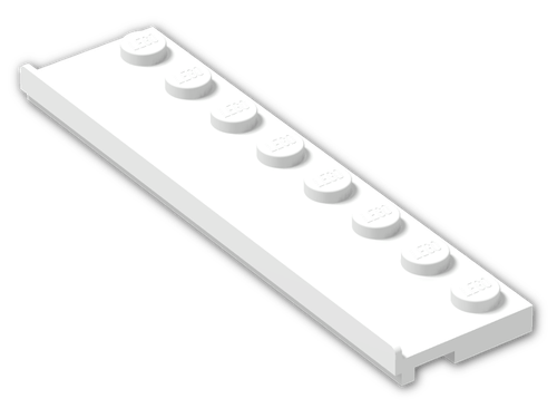 LEGO PLATE MODIFIED 2x8 WITH DOOR RAIL (2 PCS) CHOOSE YOUR COLOR 30586 ...