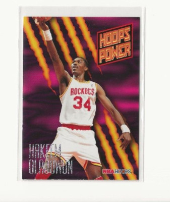 1995 - 96 SkyBox Hoops Power Hakeem Olajuwon Houston Rockets PR-20 | eBay