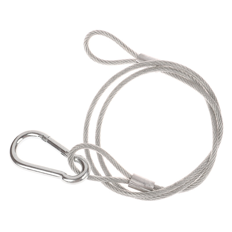 Stage Safety Cables 20-Pack - 26" Black, 110lb Load, For DJ Lights ...