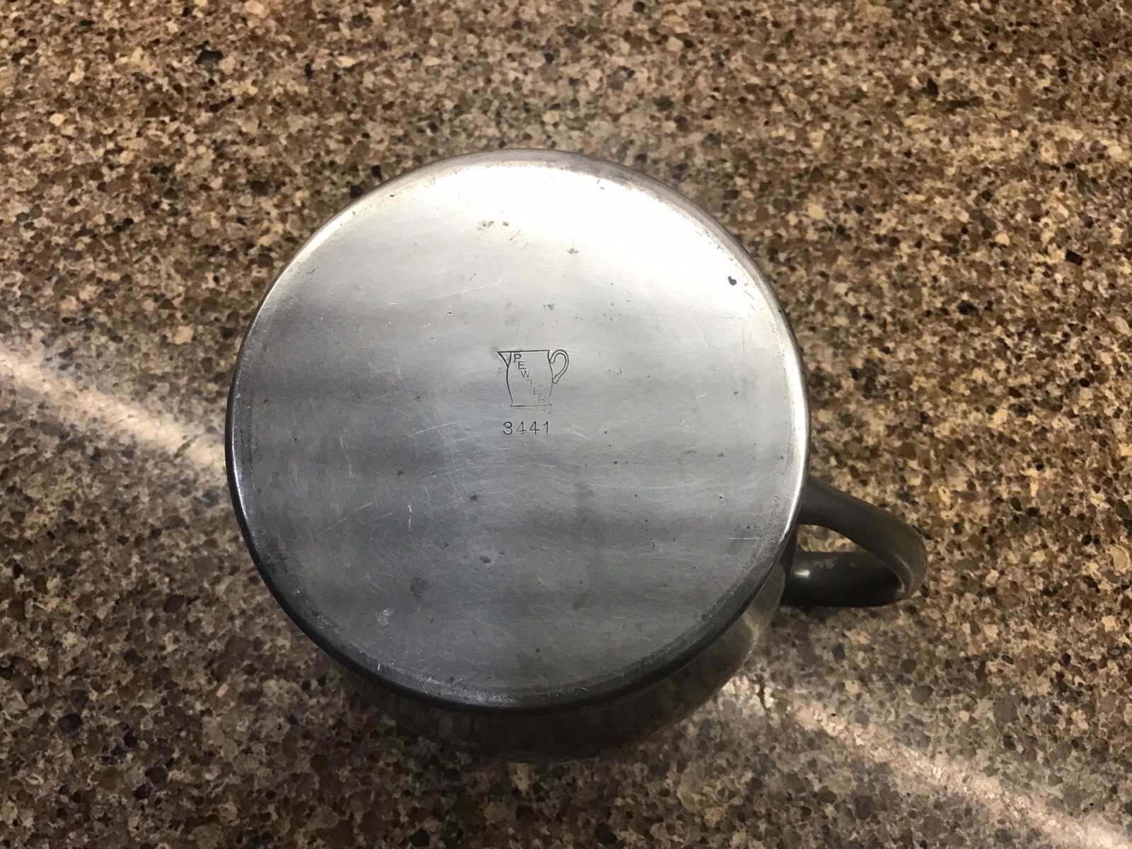 Very rare. Early Antique Primitive Pewter Water Pitcher - MARKED PEWTER ...