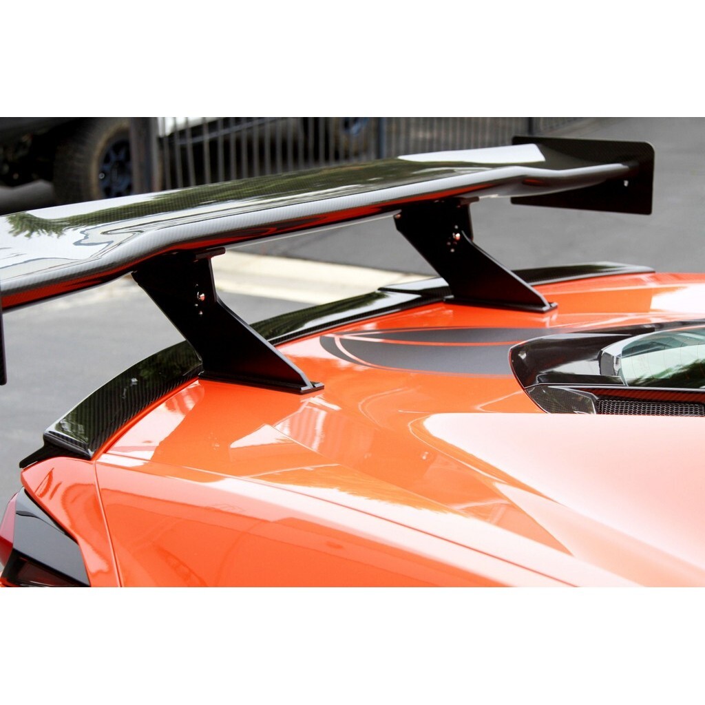 APR GTC-500 74" Carbon Fiber Rear Wing Spoiler for 20+ Corvette C8 w ...