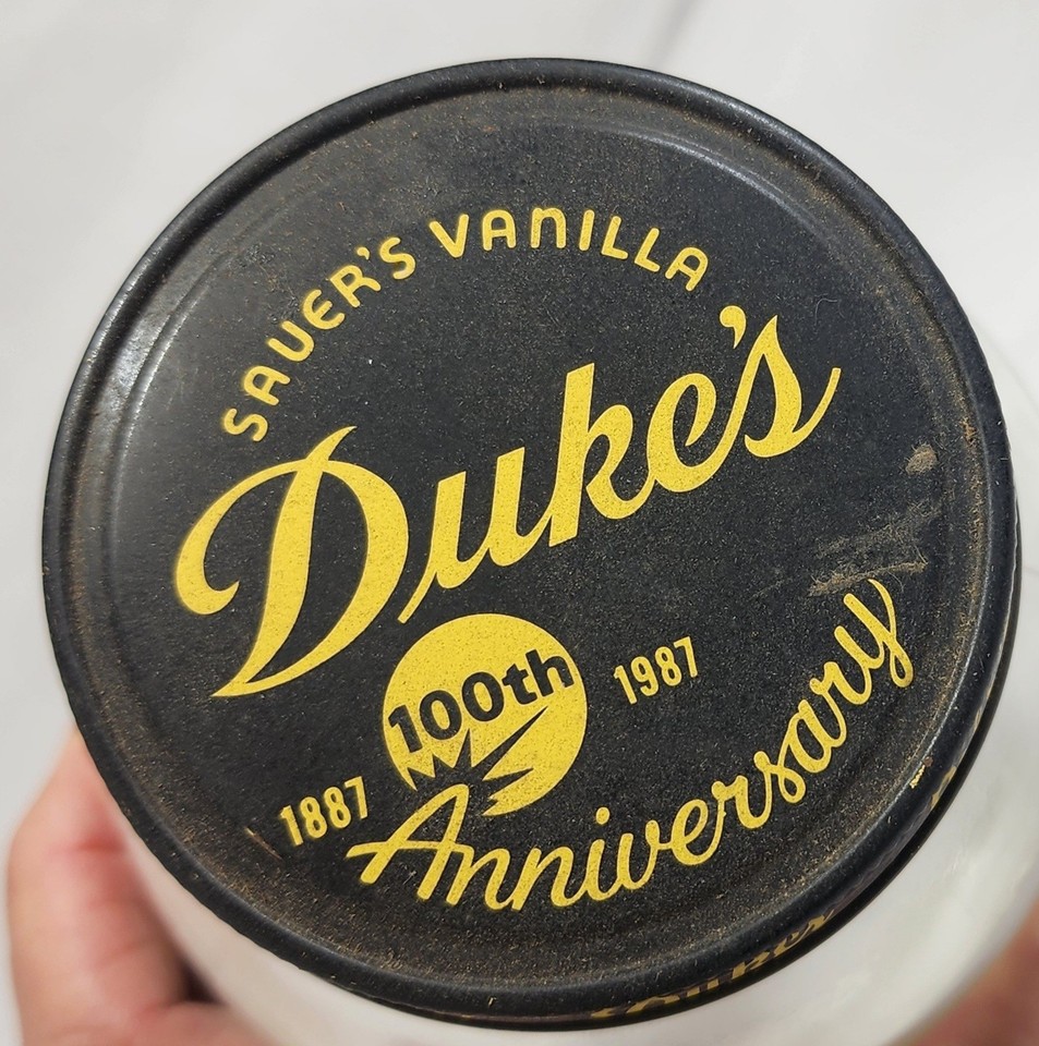 Vintage 1987 Duke’s 100 Year ANNIVERSARY Mayonnaise Paper Label Quart ...
