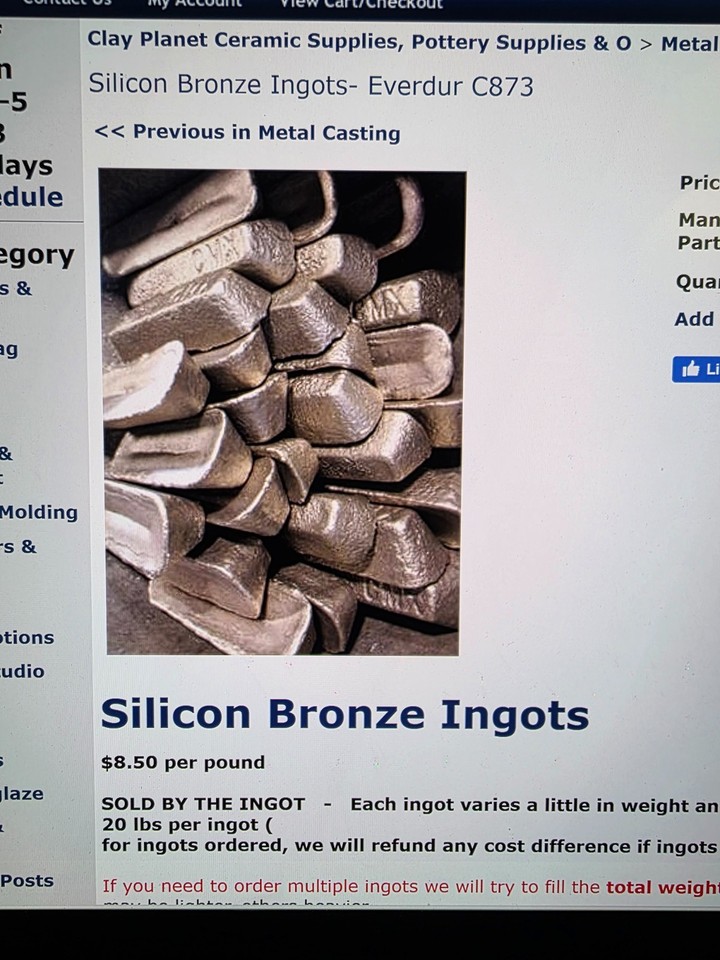 Everdur Silicon Bronze Ingot for Casting | eBay