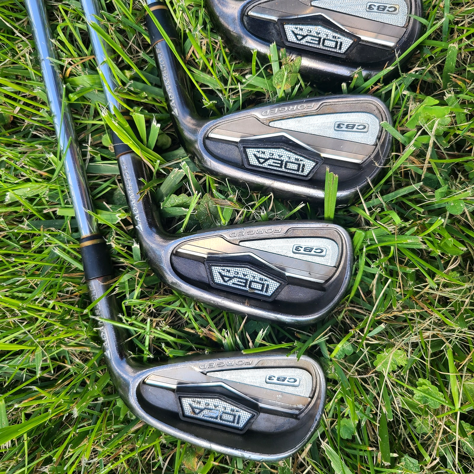 Adams Idea Black CB3 RH Forged Irons 4, 5, 6, 7, 8 PW KBS Stiff Flex No ...